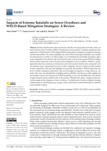 Impacts of extreme rainfalls on sewer overflows and WSUD-based mitigation strategies: a review ...